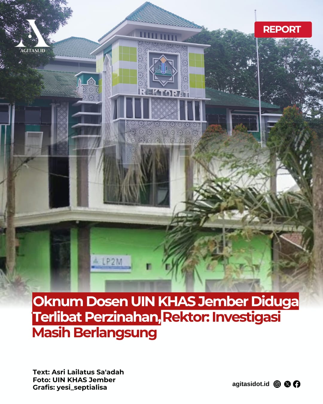 Oknum Dosen UIN KHAS Jember Diduga Terlibat Perzinahan, Rektor ...